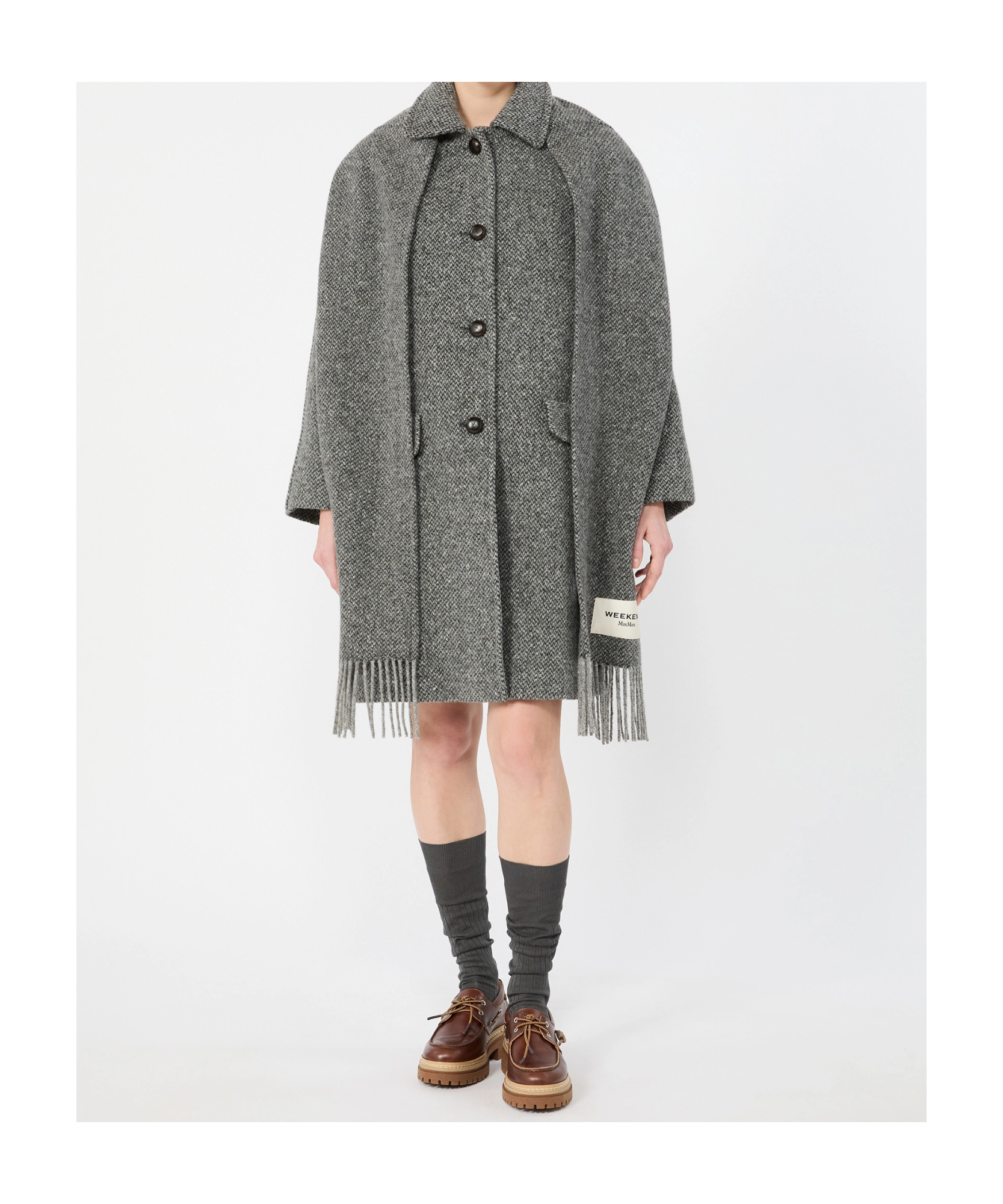 MAX MARA Weekend Max Mara Wool-Blend Tweed Coat